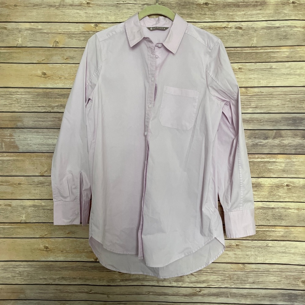 Athleta Long & Lean Passage Shirt Small - Gem
